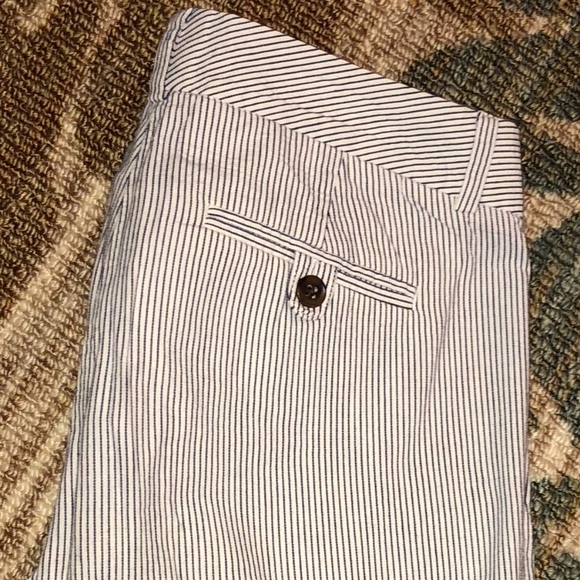 J. Crew | Shorts | J Crew City Fit Blue White Striped Shorts | Poshmark